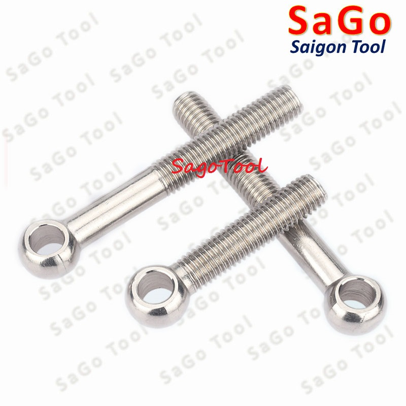 Bulong mắt inox 304, Bu lông mắt cá tròn M5-M12