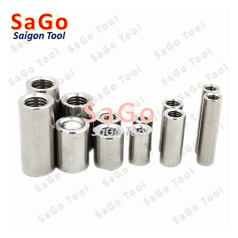 Ống nối ty ren inox - Nối ren INOX 304 M3 M4 M5 M6 M8 M10 loại tốt